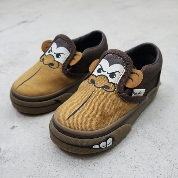 Vans | Shoes | Vans Infanttoddler Monkey Slipons Sneakers | Poshmark